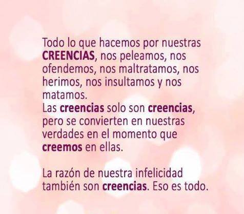 Las creencias solo son creencias. – Espiritualidad